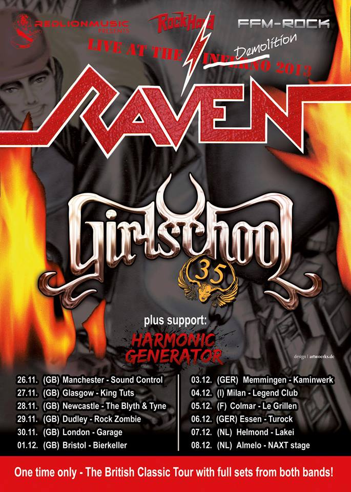 GIRLSCHOOL / RAVEN 2013